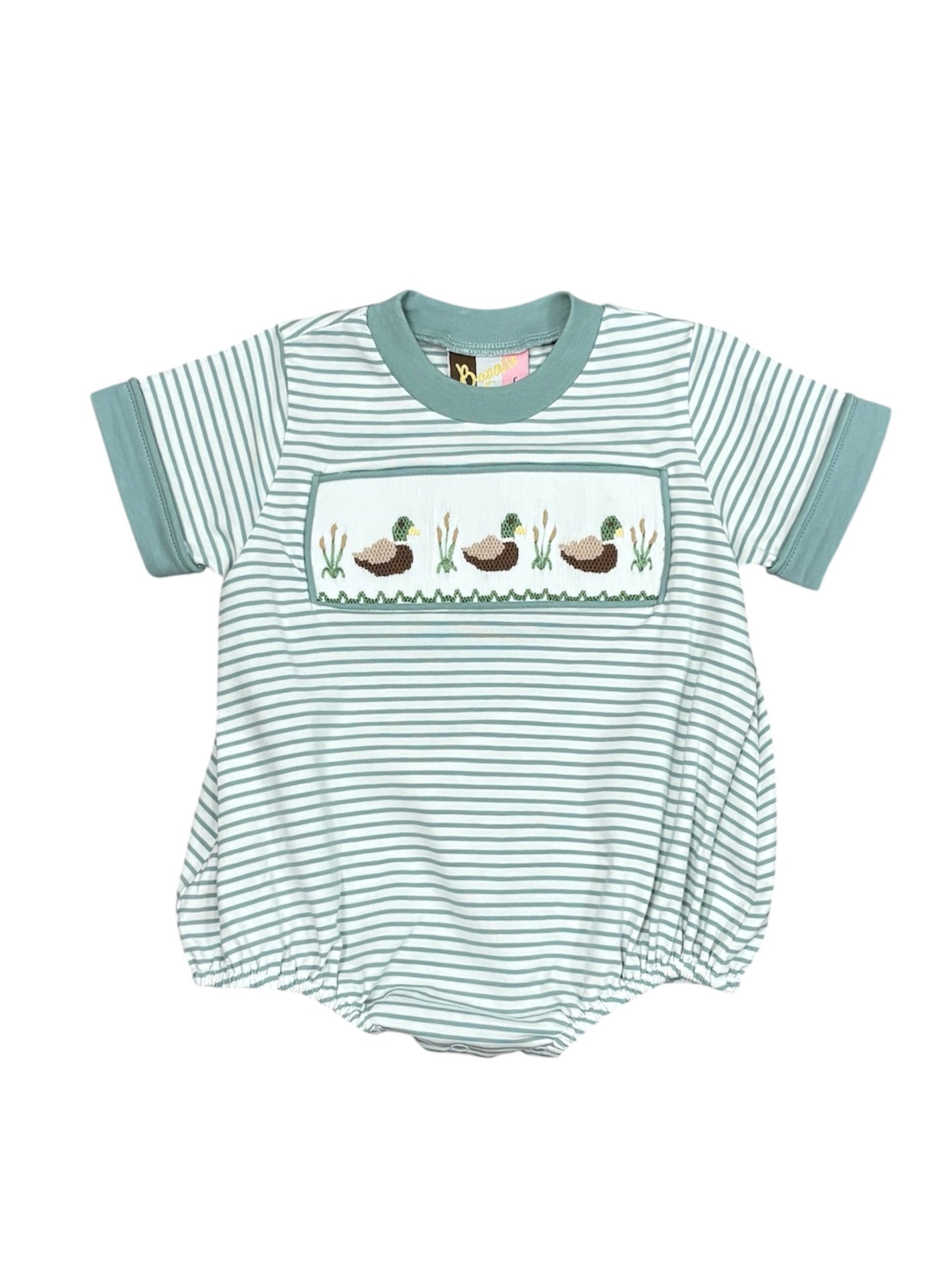 Mallard Duck Smocked Boy Bubble – Cutie Patootie