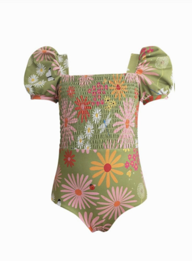 Garden Verde Waffle One Piece – Cutie Patootie