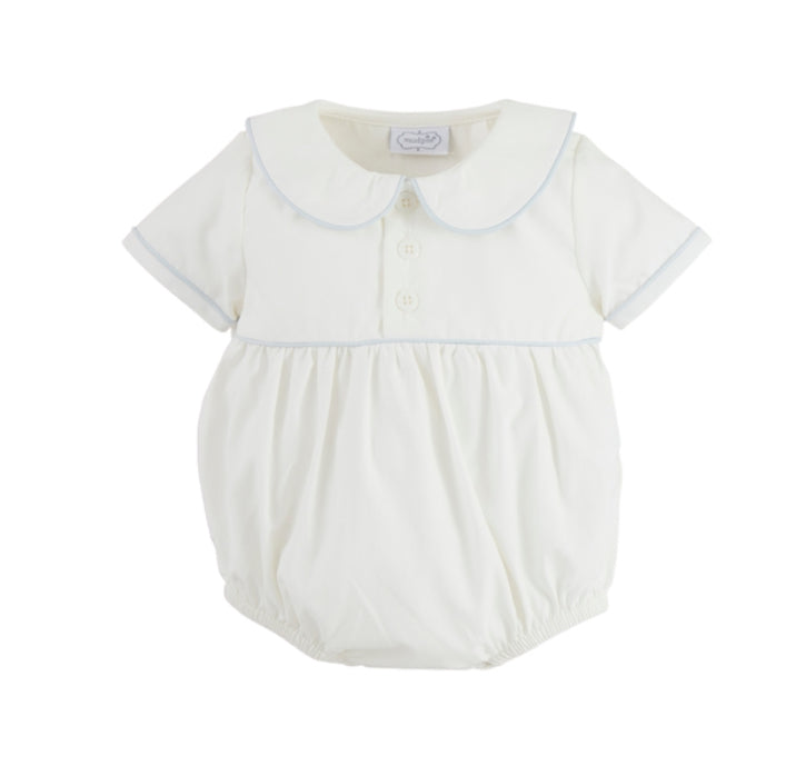 White Collared Poplin Bubble – Cutie Patootie
